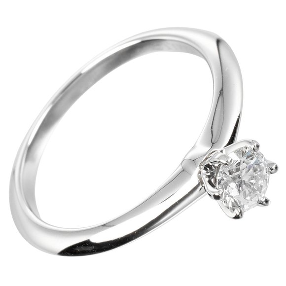 Tiffany & Co. | Jewelry | Tiffany Silver Diamond 2c Engagement Ring ...